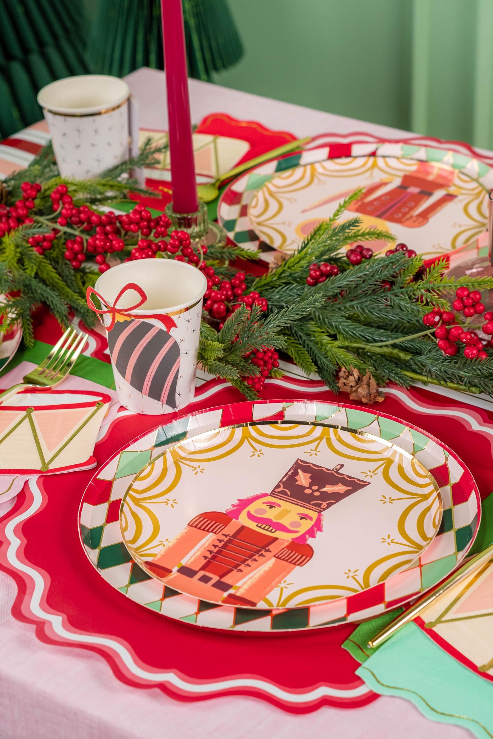 Nutcracker Dessert Plates- 8pk | Pink Christmas Party | Nutcracker ...