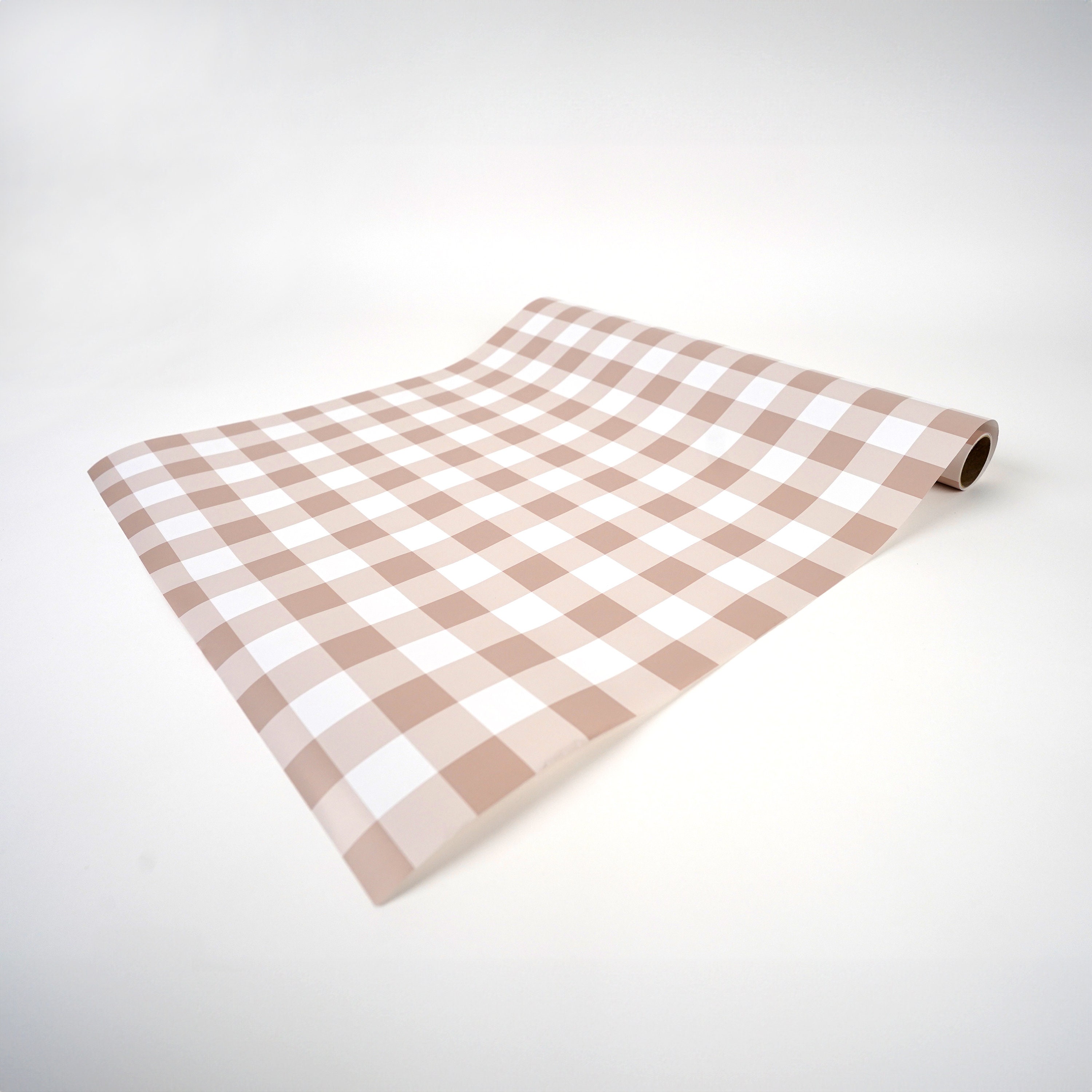 Brown Gingham Paper Table Runner 10ft Long - Etsy