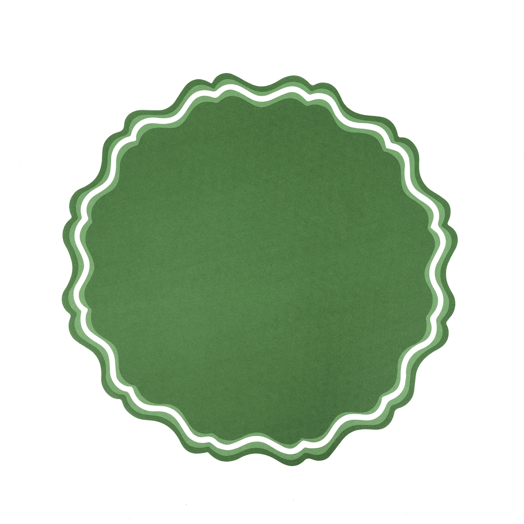 Green Fancy Paper Placemat | 12pk - Etsy
