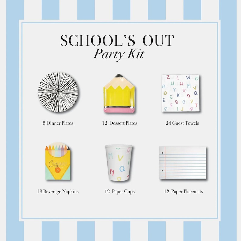 Back to School Pencil Party Kit | First Day of School | Back to School ...