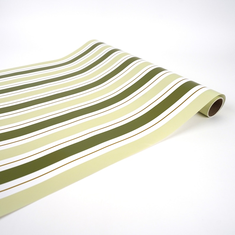 Green Stripe Paper Table Runner - Etsy