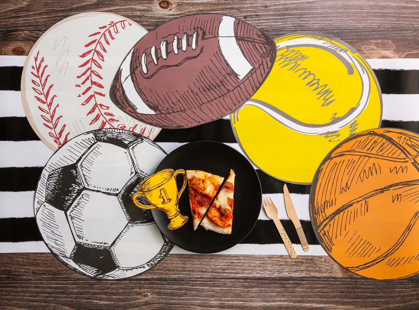 Sports Fan Soccer Ball Paper Placemats | 12pk - Etsy