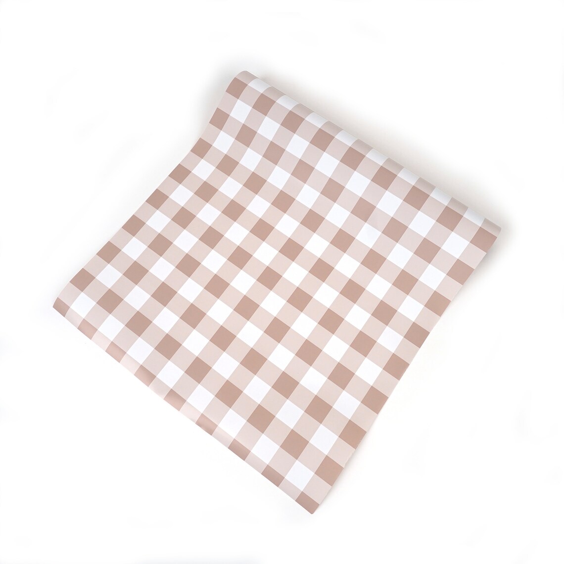 Brown Gingham Paper Table Runner 10ft Long - Etsy