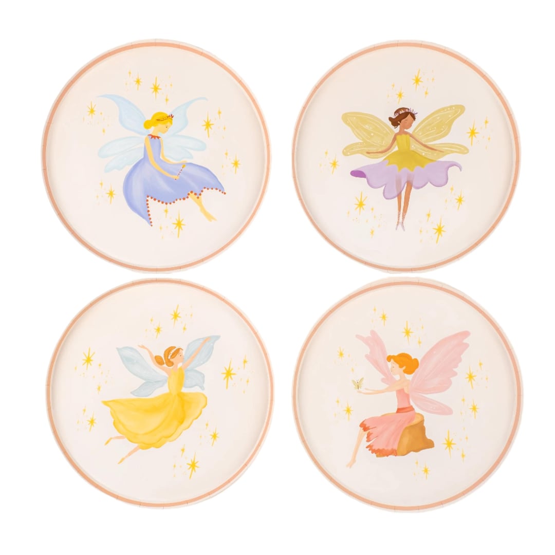 Fairy Dessert Plates, Fairy Garden Party Plates, Enchanted Fairy ...