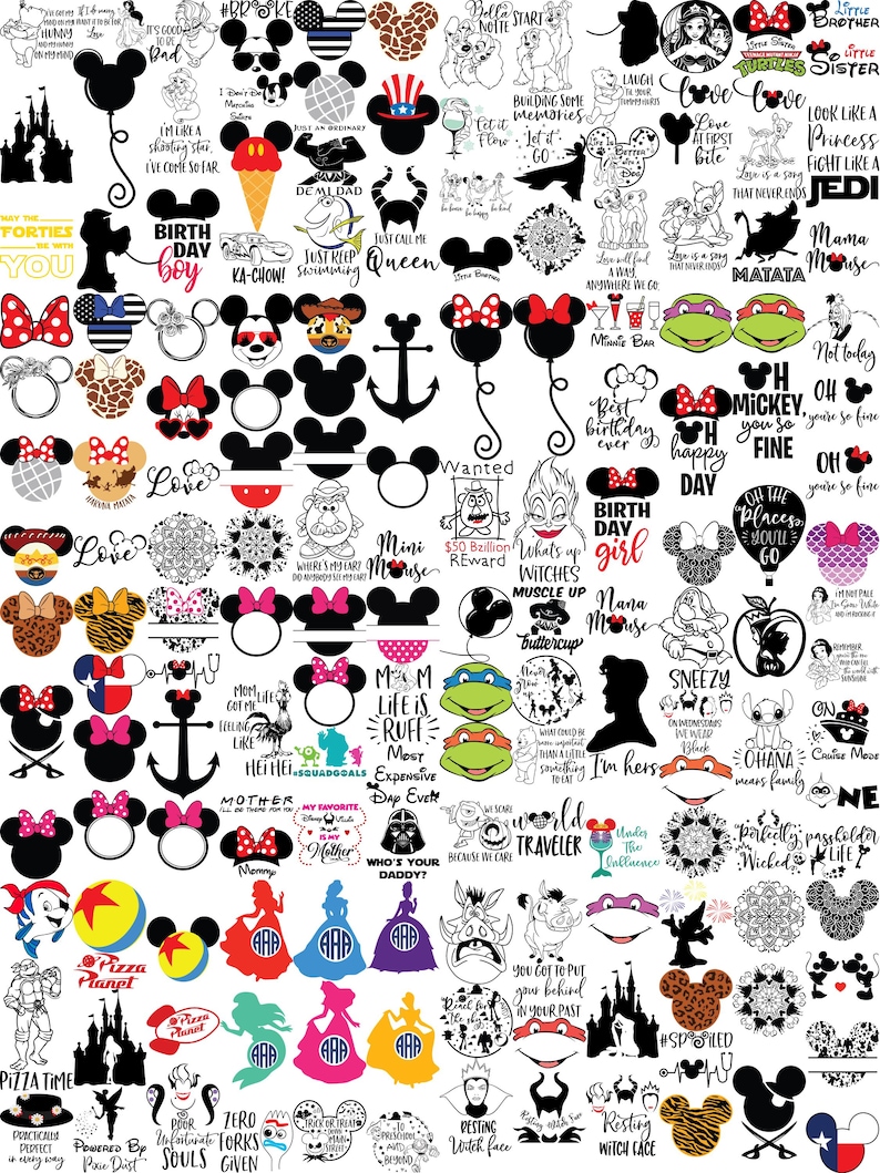 400+ Magical Kingdom SVG Bundle, Mouse and Friends PNG, Family Vacation ...