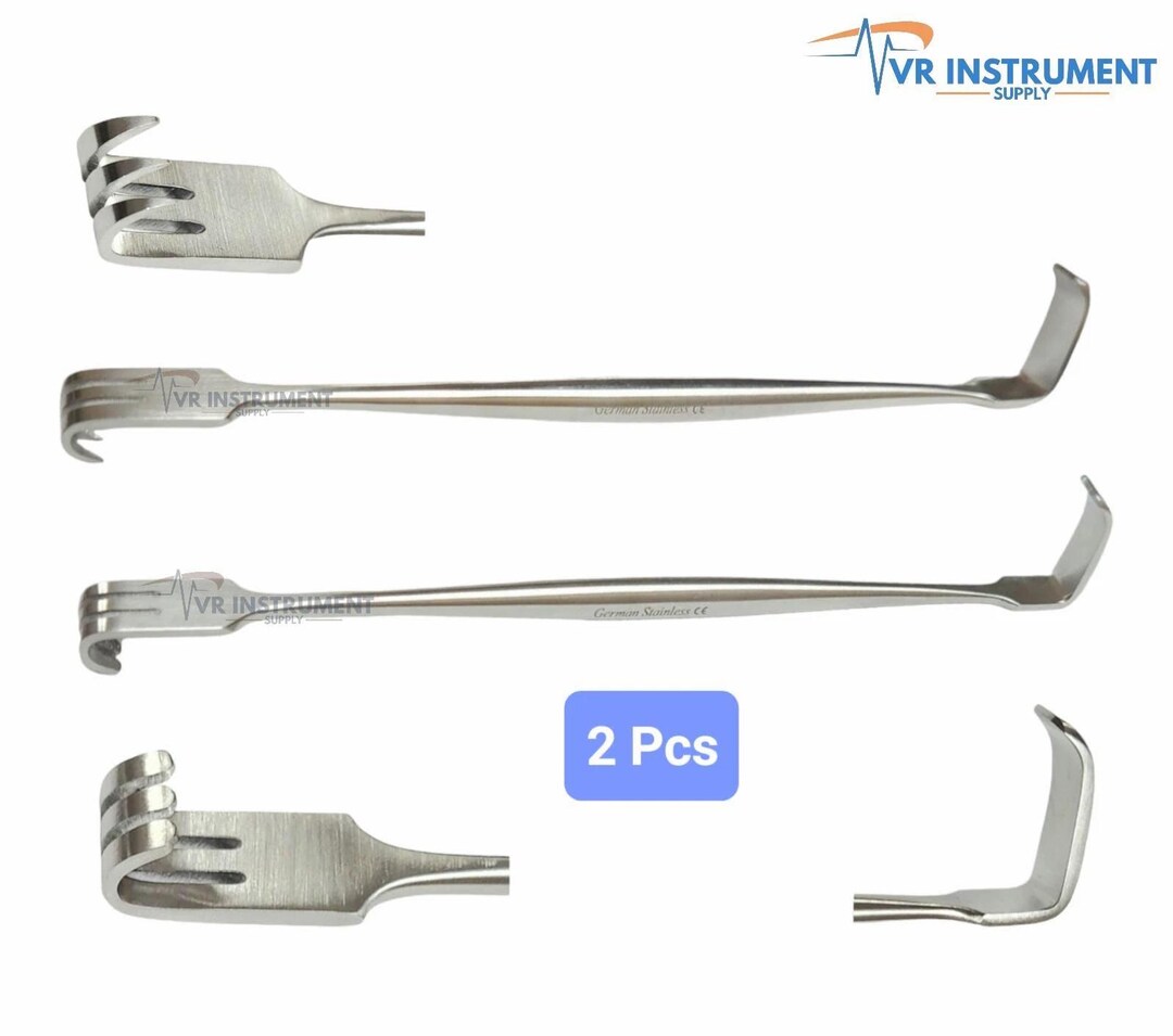 Senn Muller Retractor Sharp & Blunt 3-prongs Tools 2 Pcs - Etsy