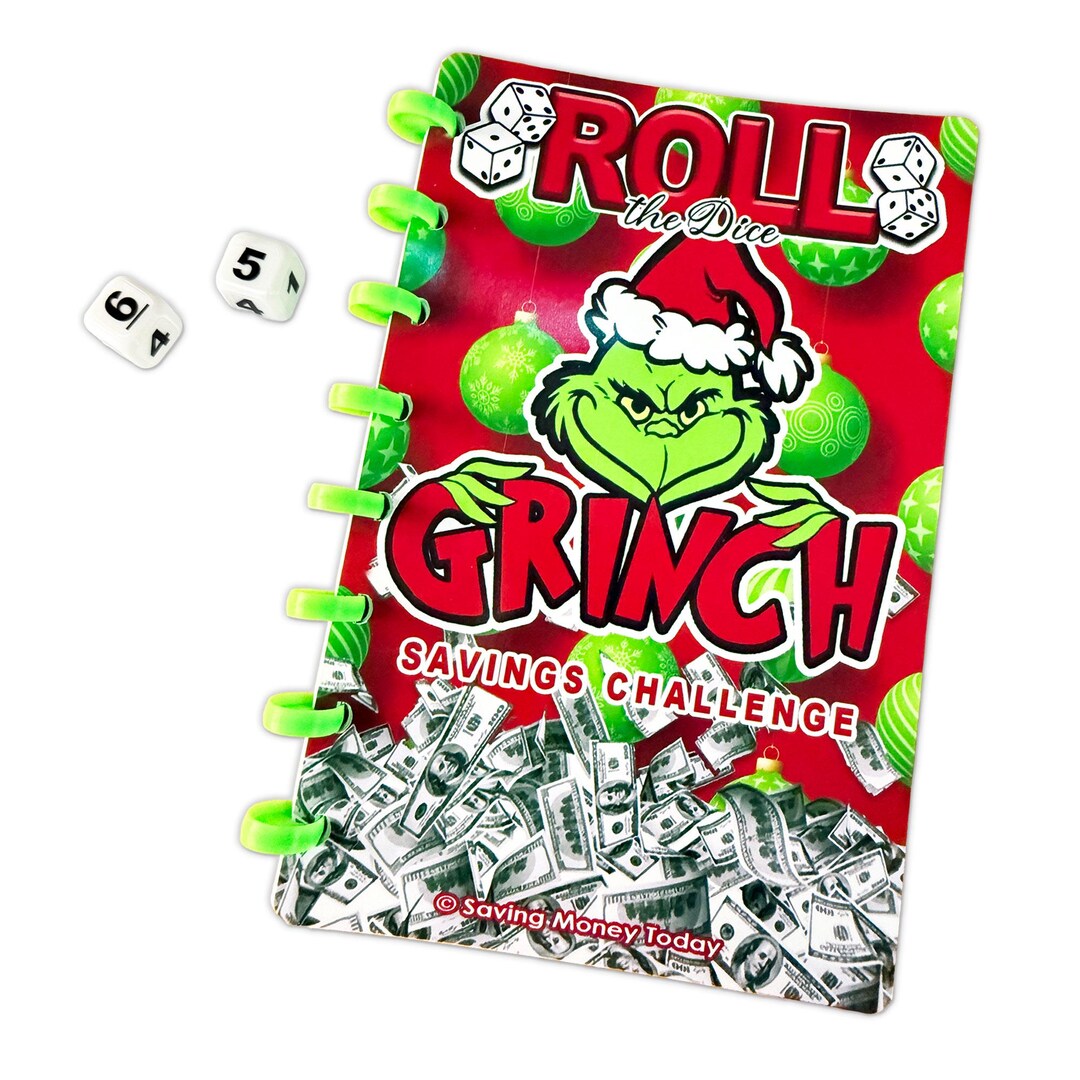 Christmas Grinch Roll the Dice 8 Page A5 Binder. - Etsy