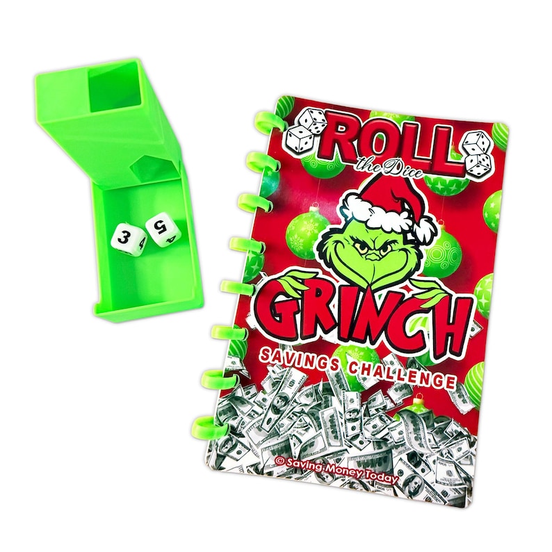 Grinch Roll the Dice Tower: Christmas Savings Challenge Binder - Etsy