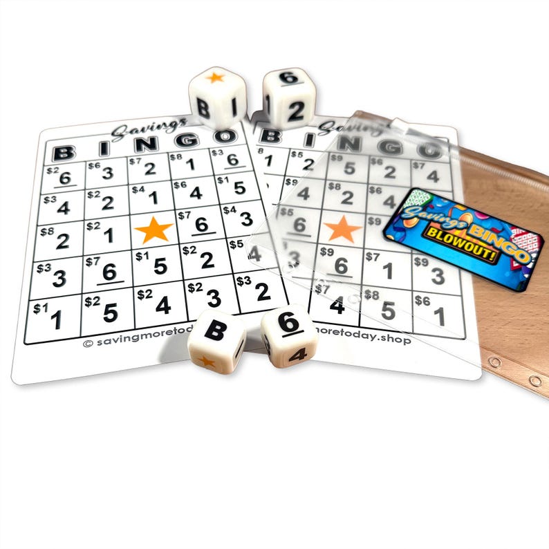 Bingo Dice Savings Challenge: Fun Money Saving Game - Etsy