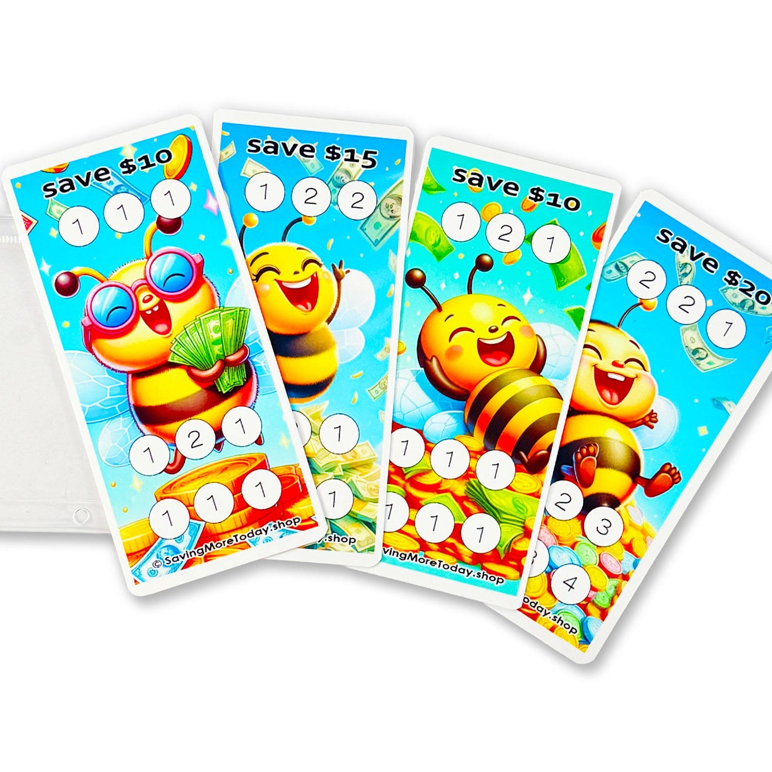 Low Budget Dash Savings Challenges With A6 Zipped Pouch - Bumble Bee ...