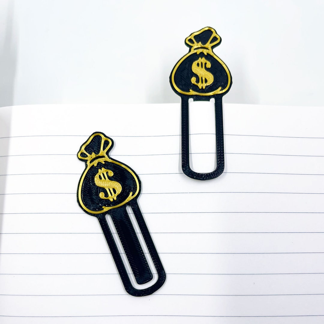 4 Money Bag Bookmarks Page Clips - Money Holders - Cash Clips - Etsy