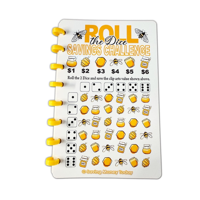 Roll the Dice 8 Laminated Page A5 Bee Themed Binder. - Etsy