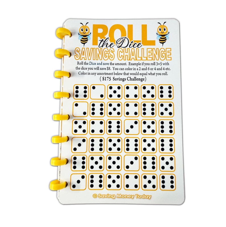 Roll the Dice 8 Laminated Page A5 Bee Themed Binder. - Etsy
