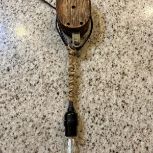 Rustic Wooden Pulley Light - Etsy