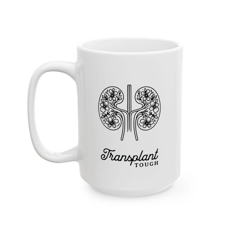Personalized Kidney Transplant Mug: Floral Design, Organ Donation Gift ...