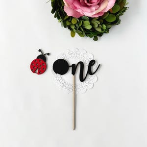 Adorable Cursive Cake and Cupcake Topper for Baby's First Birthday With ...