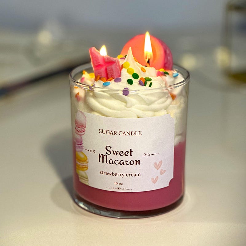 Coffee Macaron Candle - Etsy