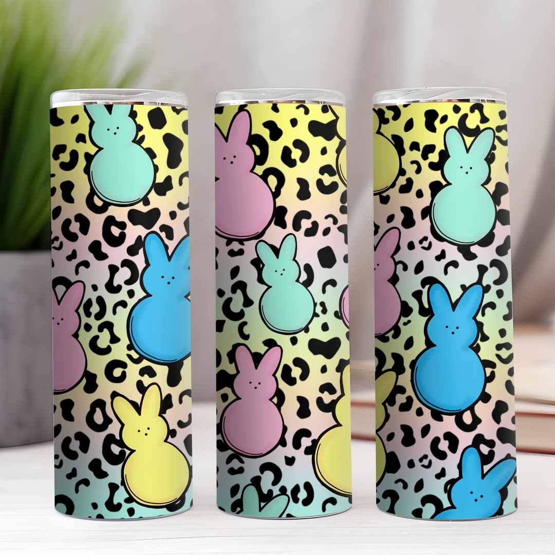 Bunny Peeps, Cheetah Print, Easter, 20oz Tumbler - Etsy