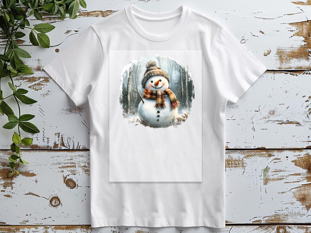 Snowman Winter DTF Transfer, Ready to Press - Etsy