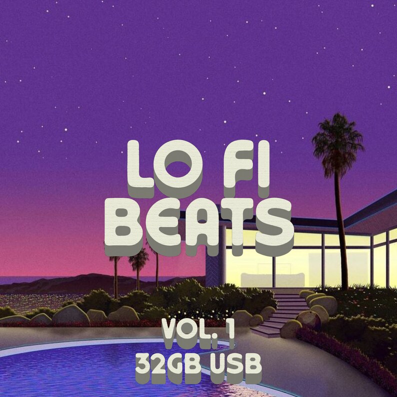 Lo Fi Beats USB Music Flash Drive Lo-fi Instrumental Stick Songs Hits ...