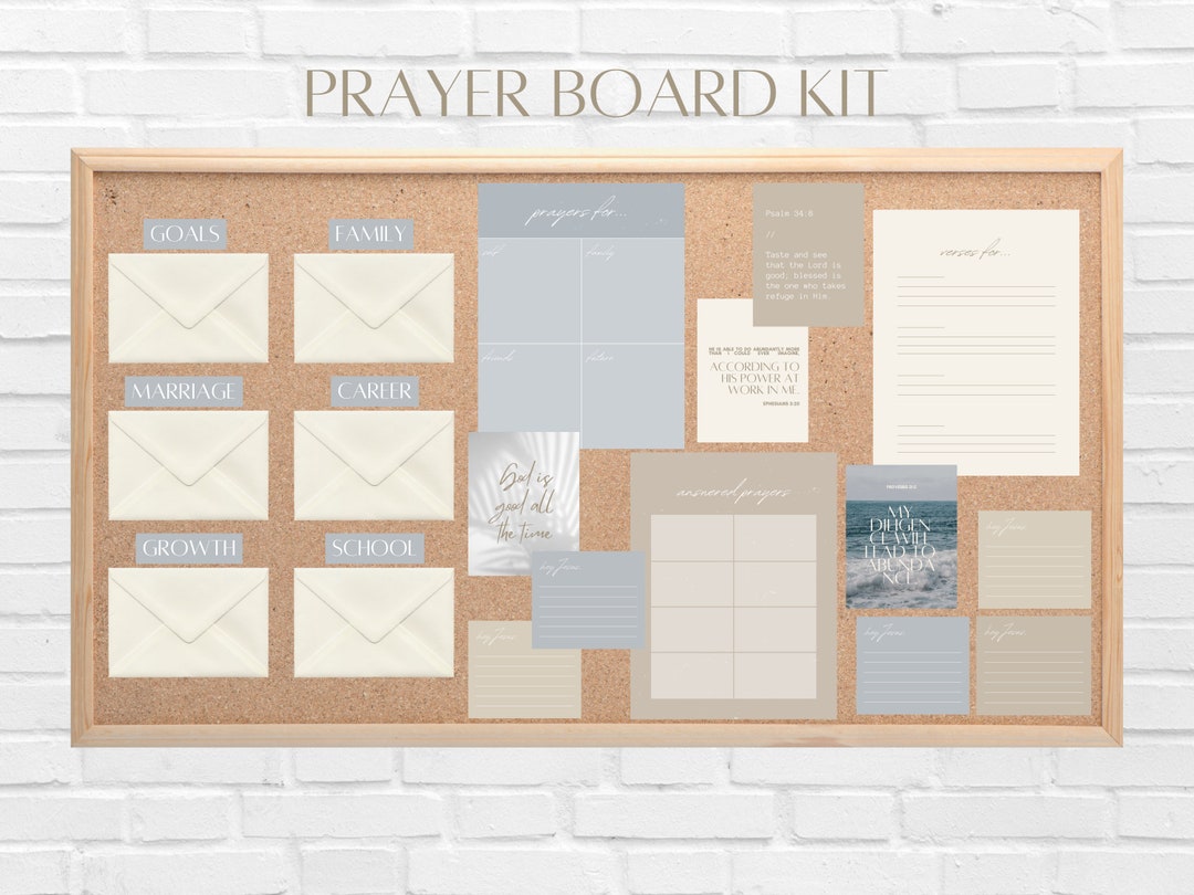 Prayer Board Kit | Printable | Coastal Theme - Etsy