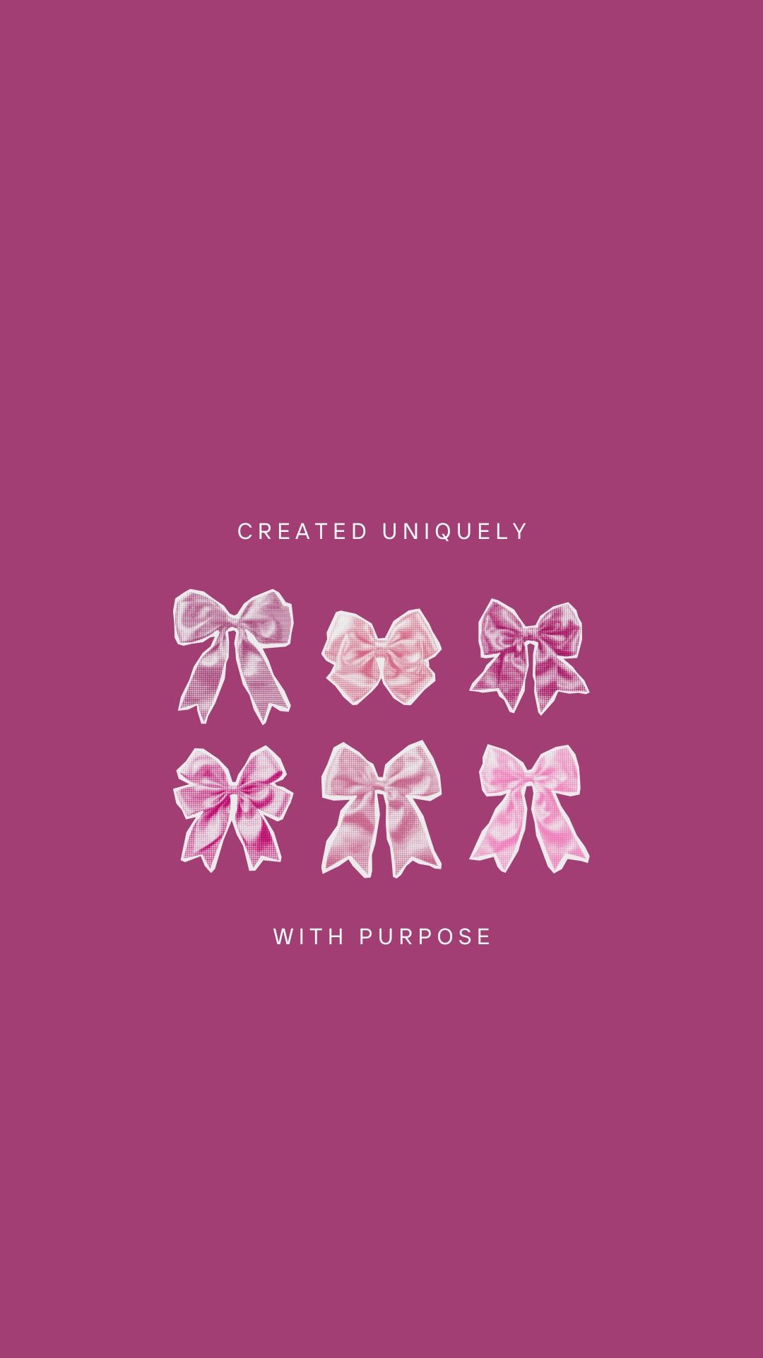Christian Wallpaper | Dark Pink Bows Theme - Etsy