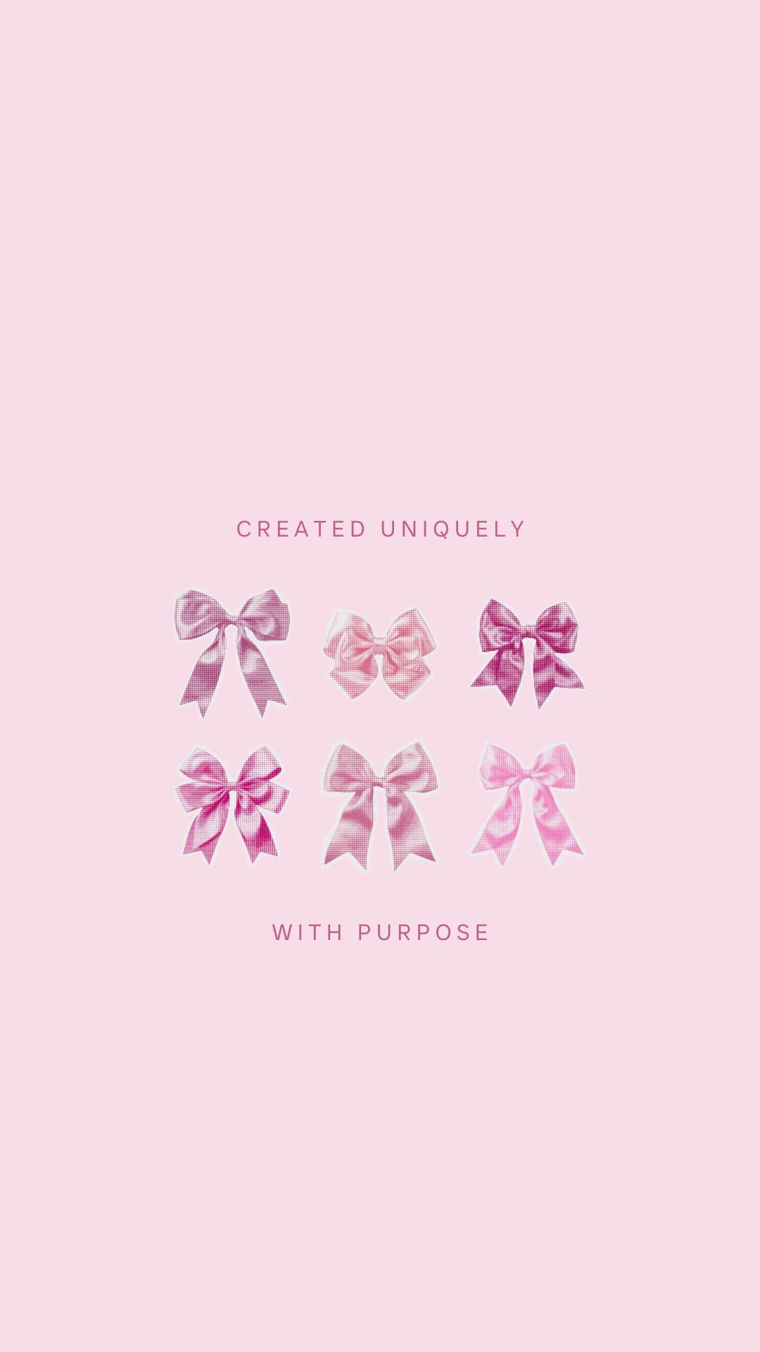Christian Wallpaper | Light Pink Bows Theme - Etsy