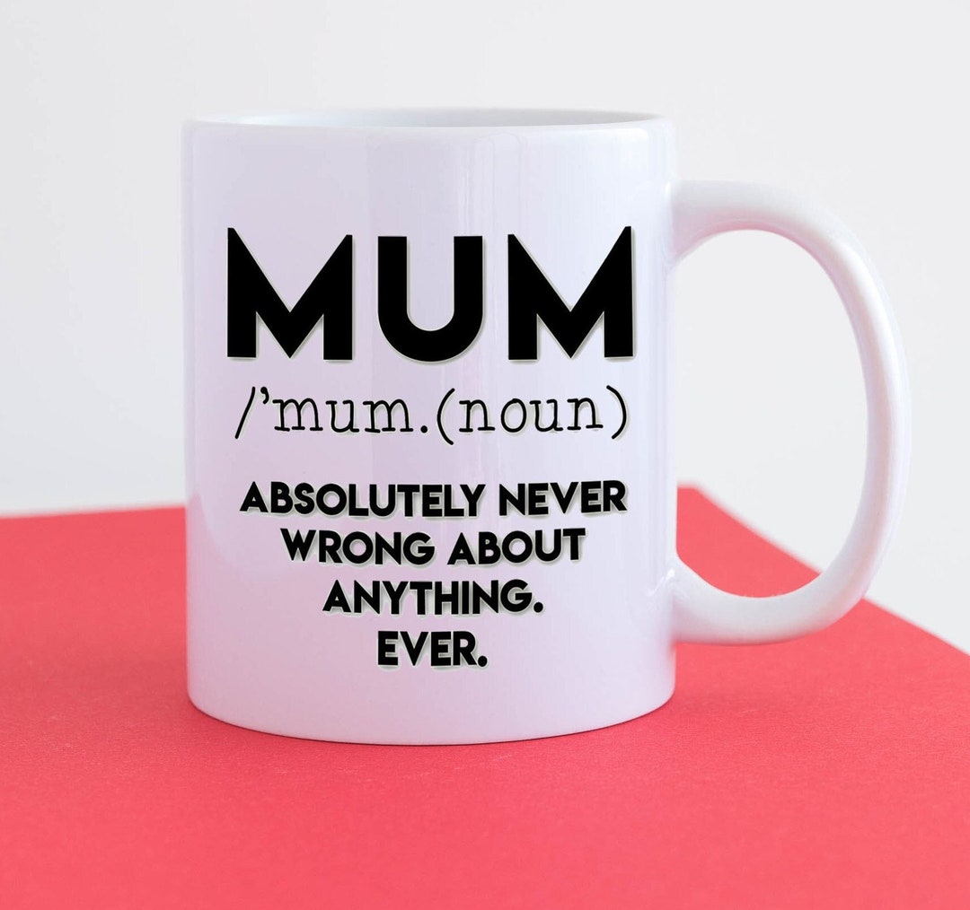 Mum Definition Mug Funny Mum Dictionary Definition Mug Gift Sarcastic ...