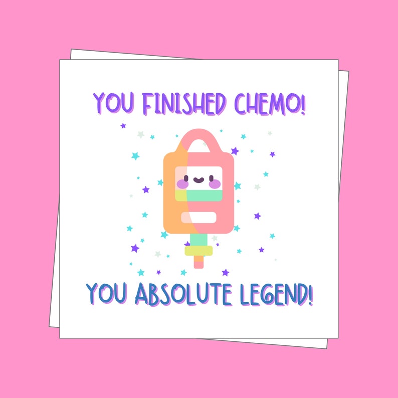 You Finished Chemo You Absolute Legend Greetings Card Cancer Survivor ...