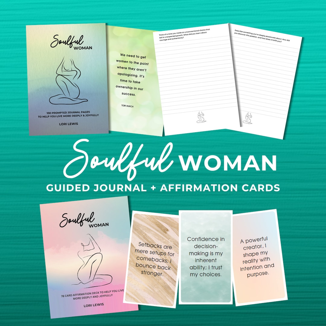 Soulful Woman Positive Affirmation Card, Positive Affirmation Card ...