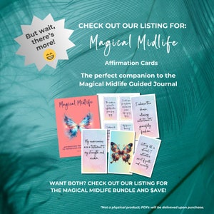 Printable Magical Midlife Guided Reflection Journal for Women, Daily ...