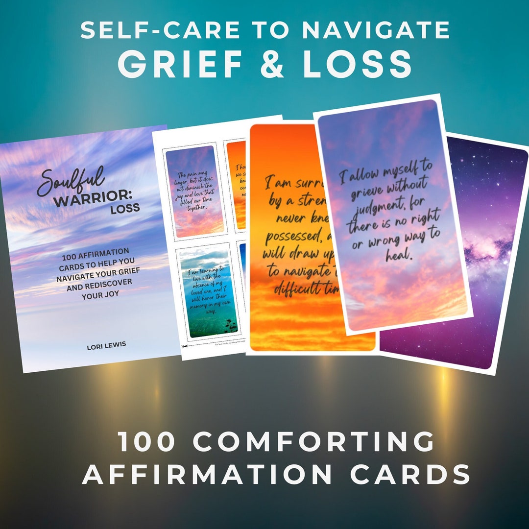 Printable Grief Affirmation Cards, Loss Affirmation Cards, Grief ...