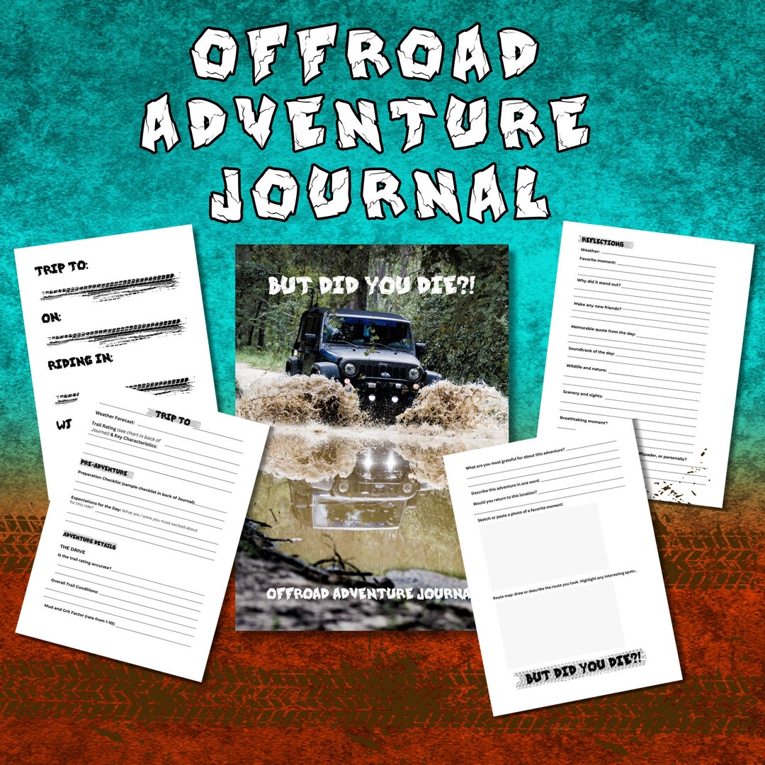 Minimalist Travel Journal, Camping Memories Journal, Off-roading ...