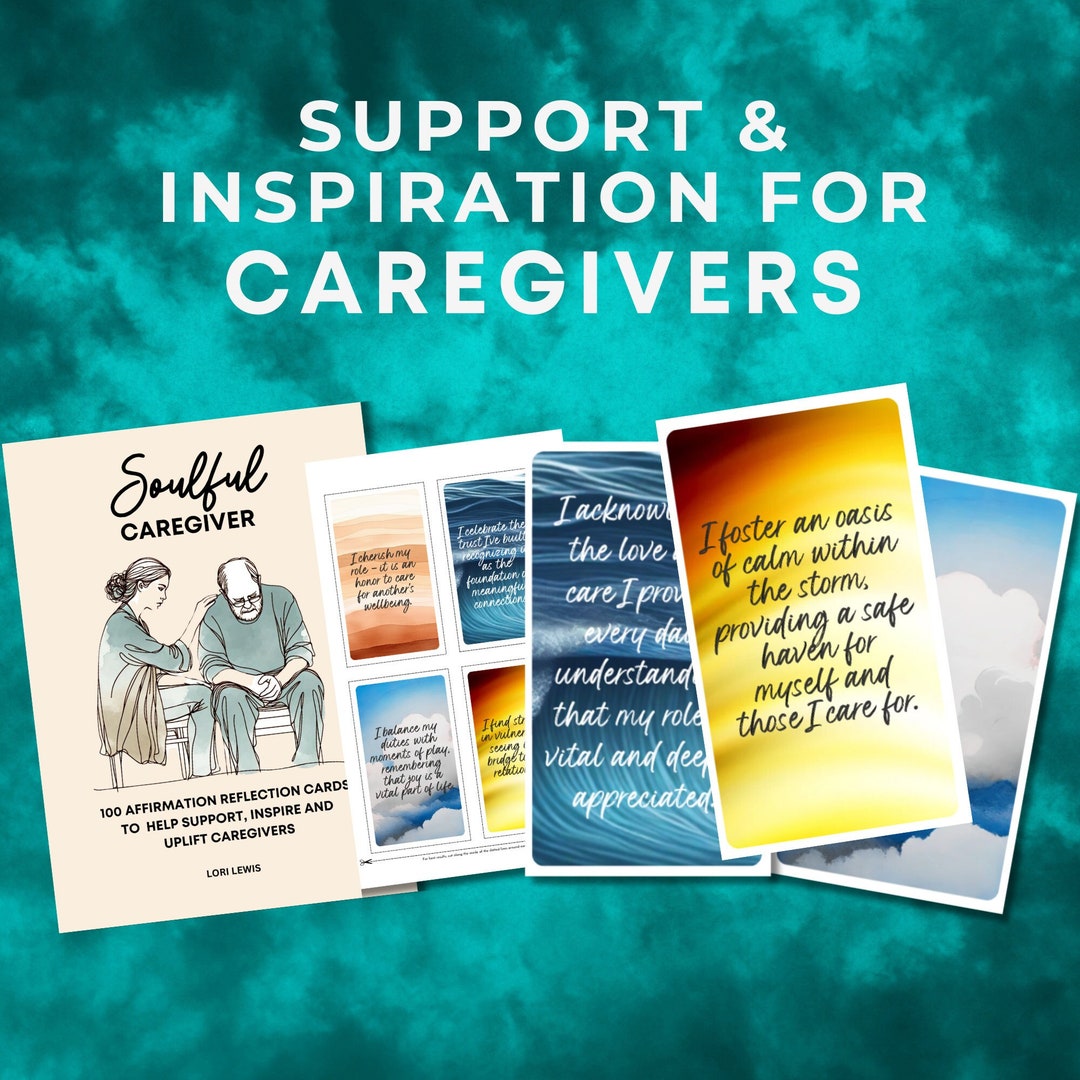Caregiver Affirmation Card, Support and Inspiration Quote for Caregiver ...