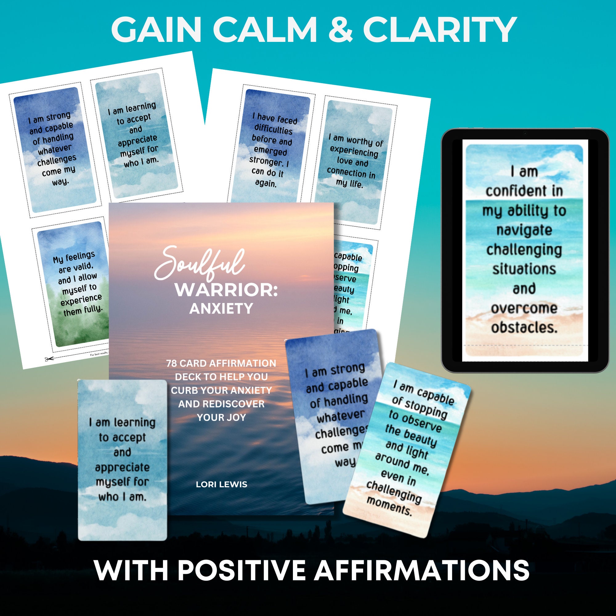 78 Anxiety and Stress Affirmation Cards, Anxiety Coping Skill ...