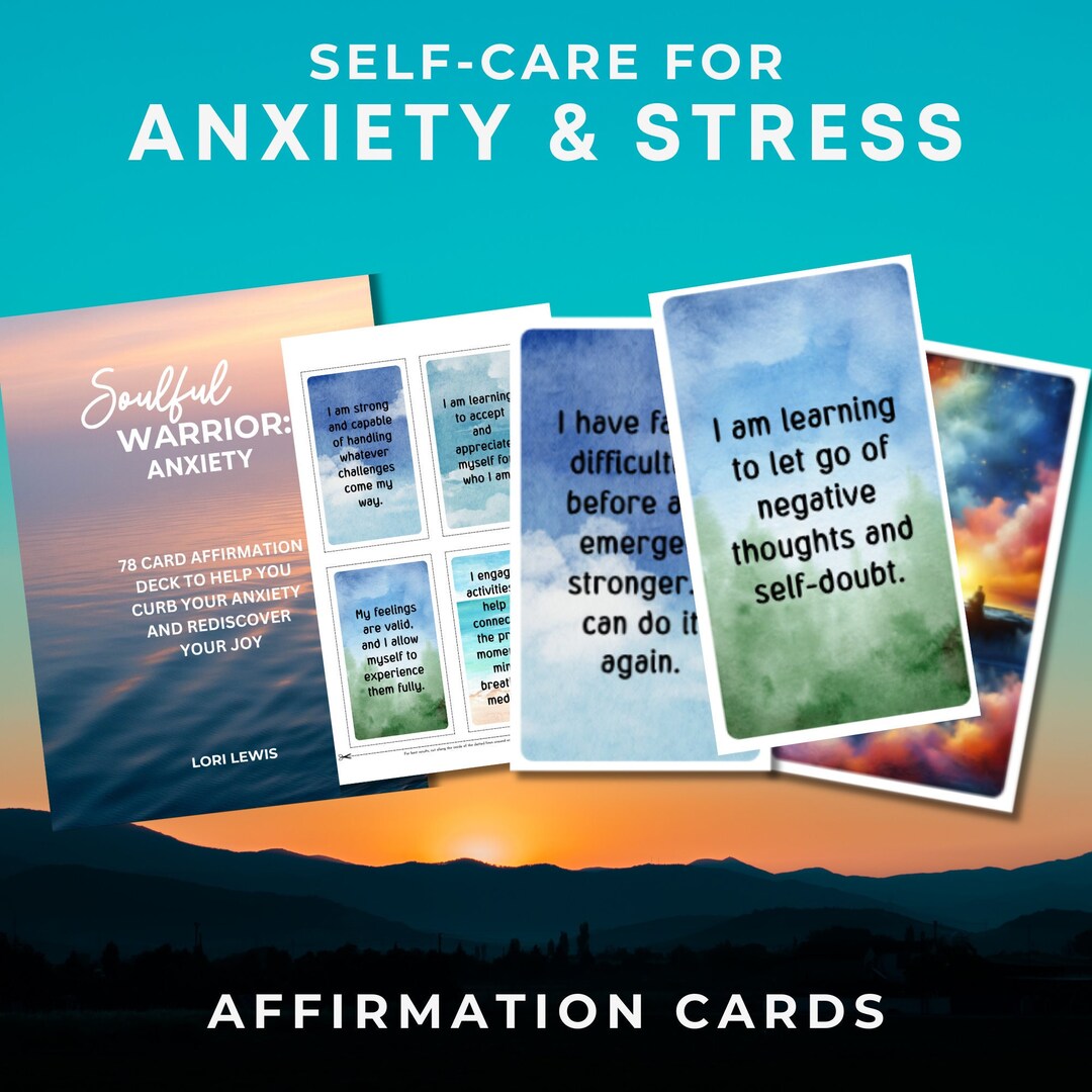 Printable Positive Affirmation Cards 78 Affirmation Cards for Anxiety ...