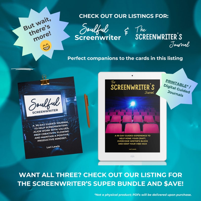 Screenplay Affirmation Cards, Printable Affirmation Card, Screenplay ...