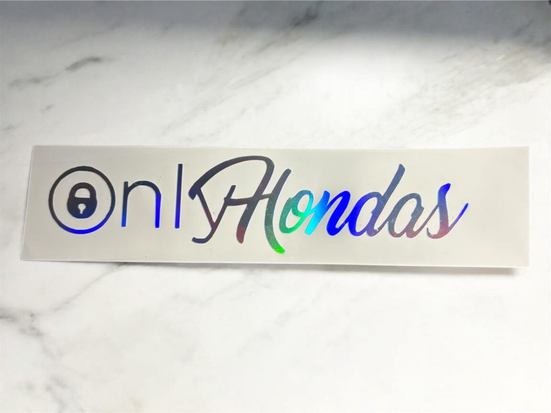 Only Hondas Car Vehicle Sticker Decal - Etsy