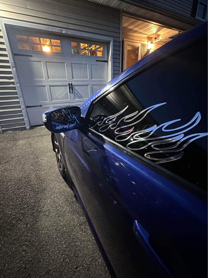 Car Decal Window Flames Sticker Kit (LH & RH) Both Sides - Etsy