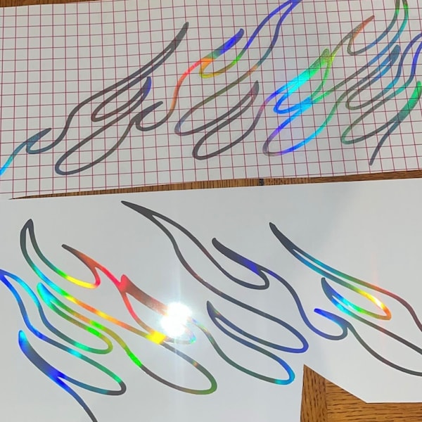 Black Flames Car Decal - Etsy