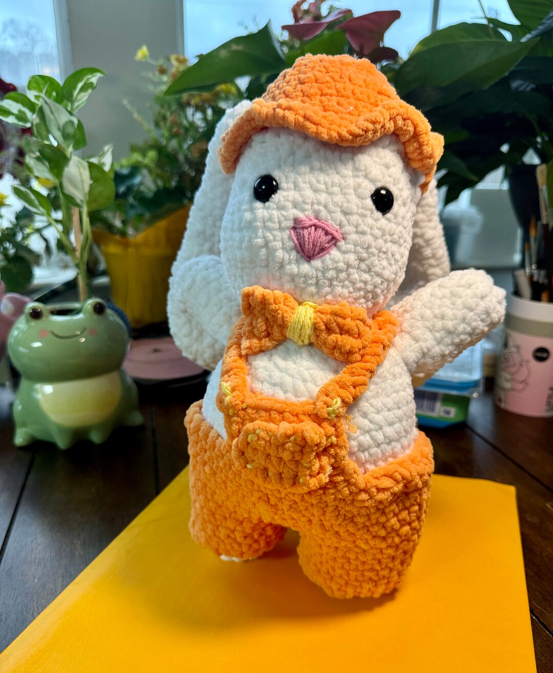 Crochet Bunny Plush, Amigurumi Soft Rabbit Animals Kawaii Cute Stuffed ...