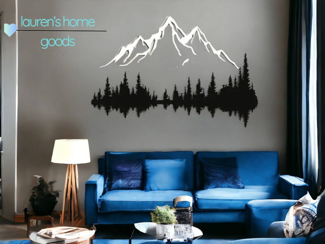 Mountain Wall Decor Mountain and Forest Metal Wall Decor Mountain Wall ...