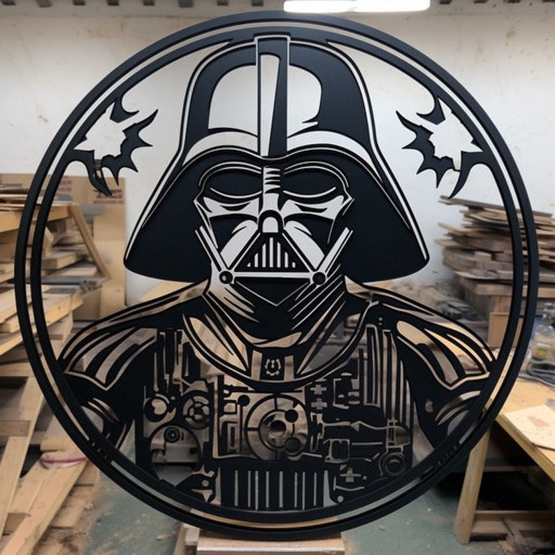 Metal Darth Vader Sign 20x20 - Etsy