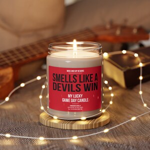 Personalized Smells Like A Devils Win Candle NJ Devils Lucky Game Day ...