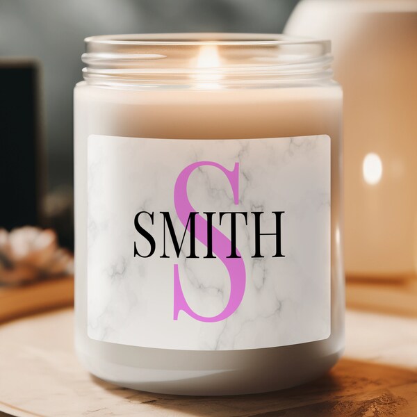 Monogram Candle - Etsy