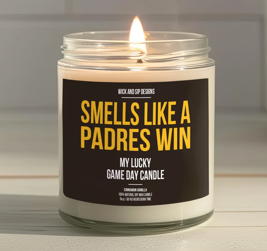 Smells Like A Padres Win | San Diego Padres My Lucky Game Day Candle ...