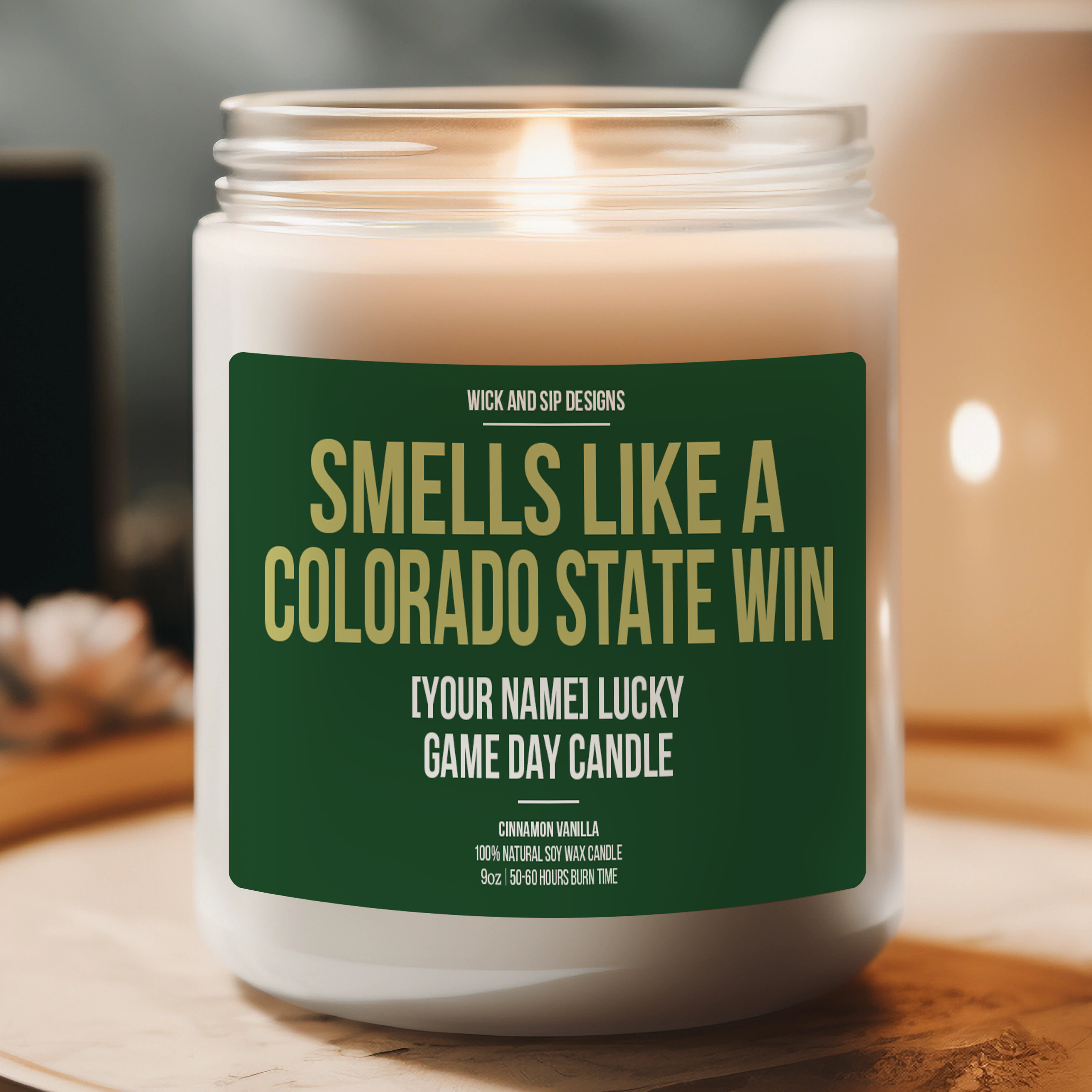 Personalized Smells Like A Colorado State Win Candle, Custom Colorado ...
