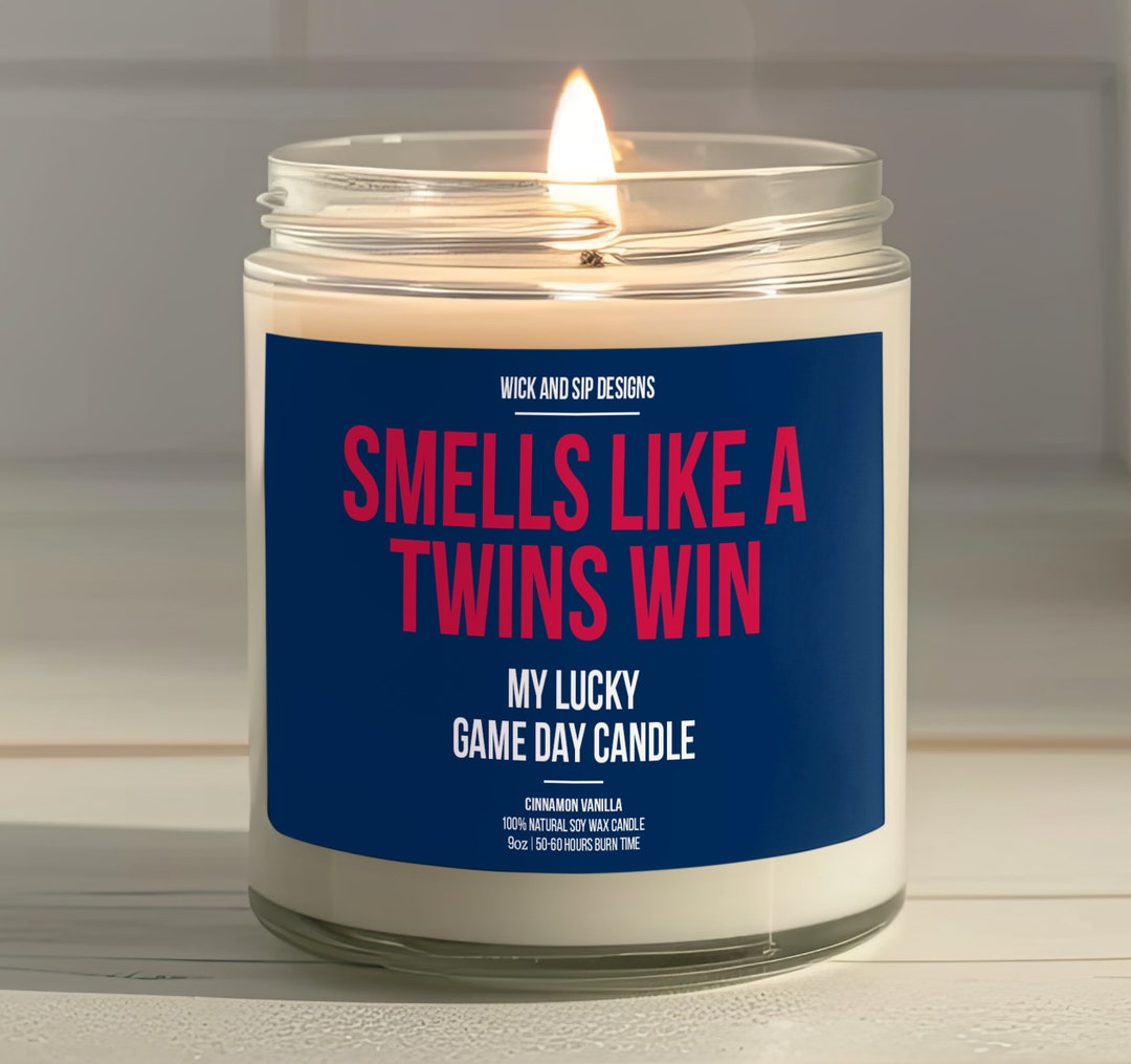 Smells Like A Twins Win Minnesota Twins My Lucky Game Day Candle Gift ...