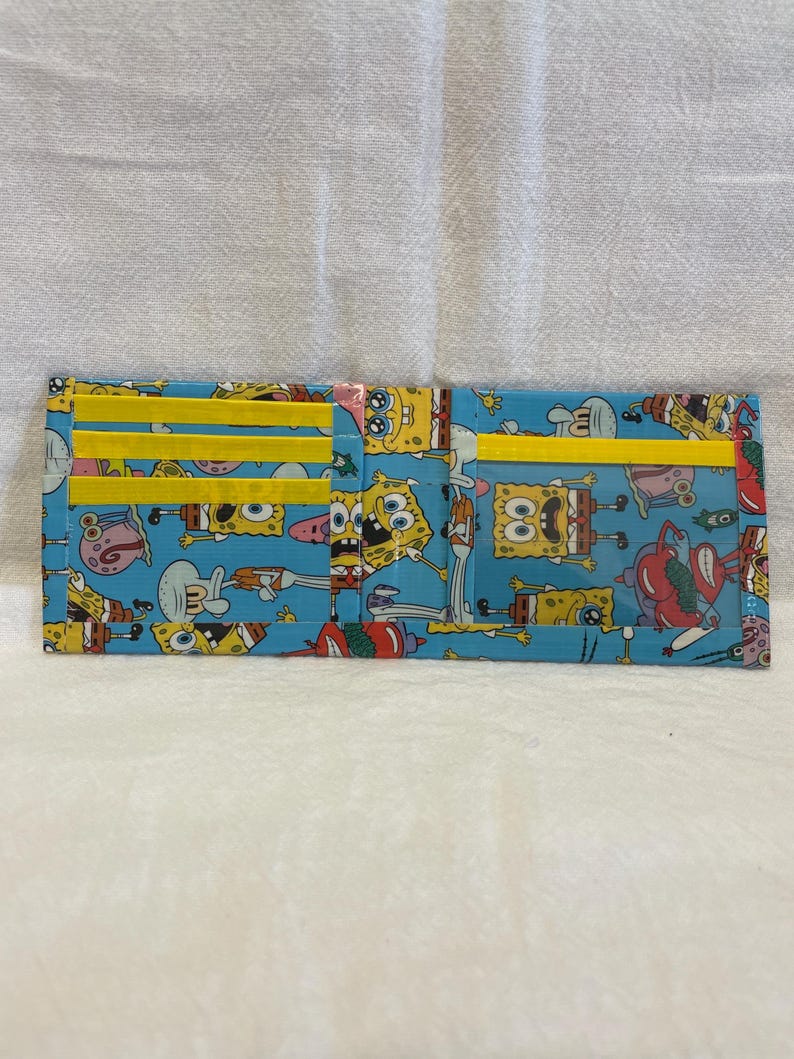 Spongebob Squarepants Duct Tape Wallet - Etsy