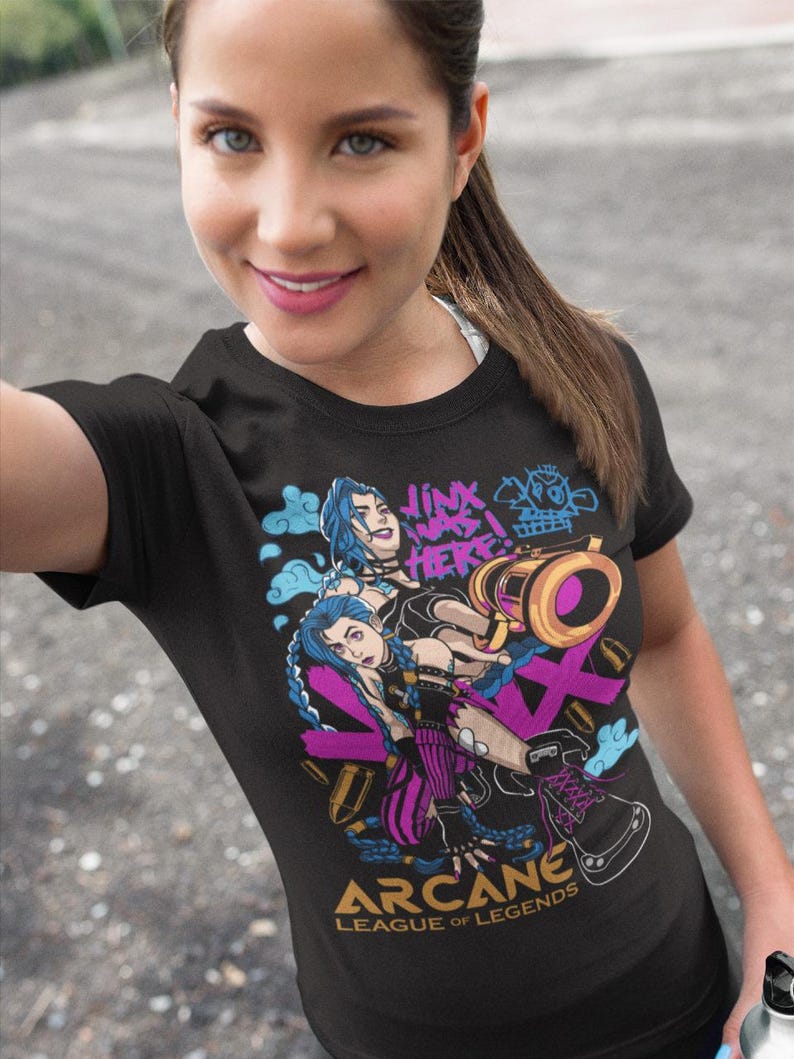 Jinx Arcane T-shirt, Gaming Shirt, Gaming Legend Apparel, Video Game ...